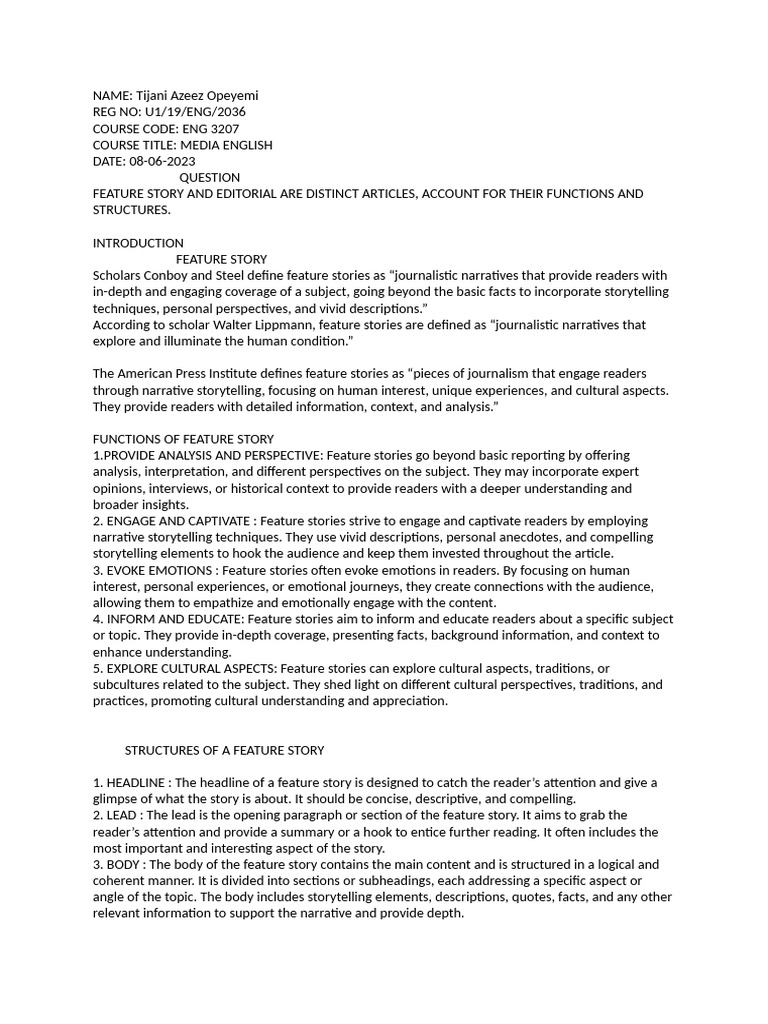 My Second Media English Ass | PDF | Public Opinion | Narrative