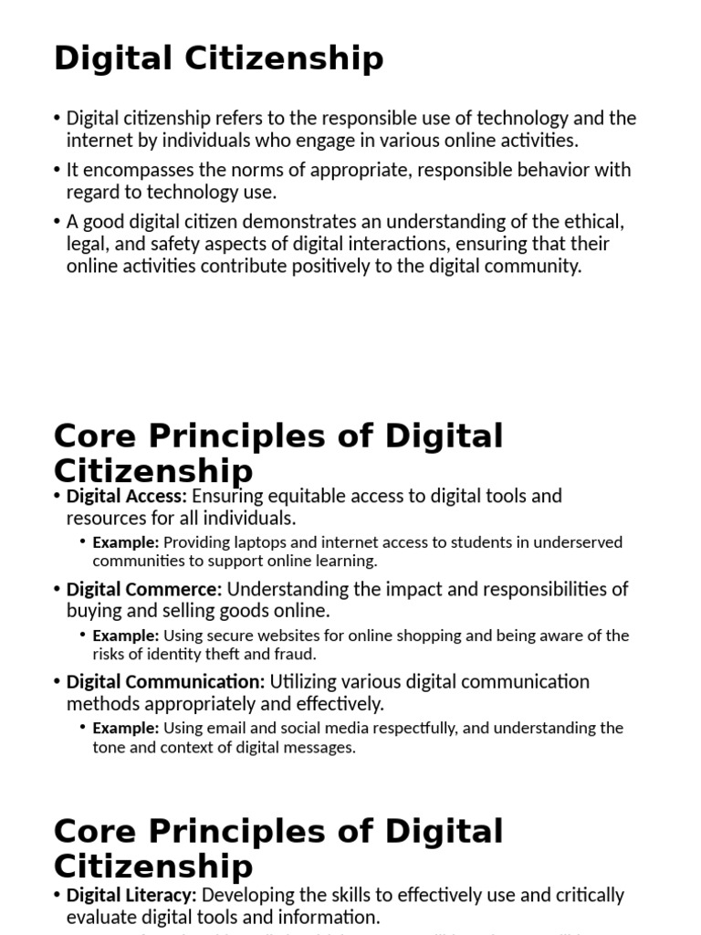 Understanding Digital Citizenship Principles | PDF | Computer Security ...