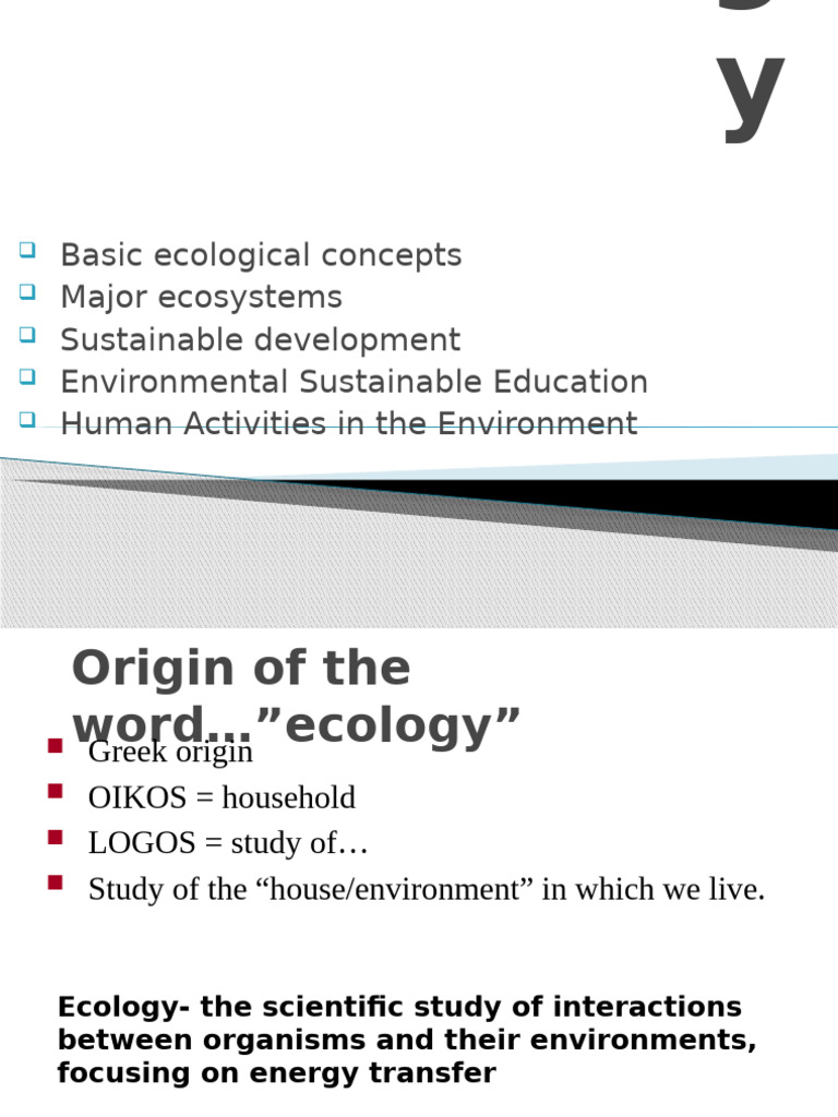 ECOLOGICAL CONCEPTS 1 | PDF | Food Web | Ecological Niche