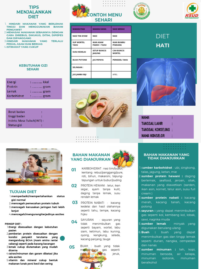 Leaflet Diet Hati Rsud | PDF