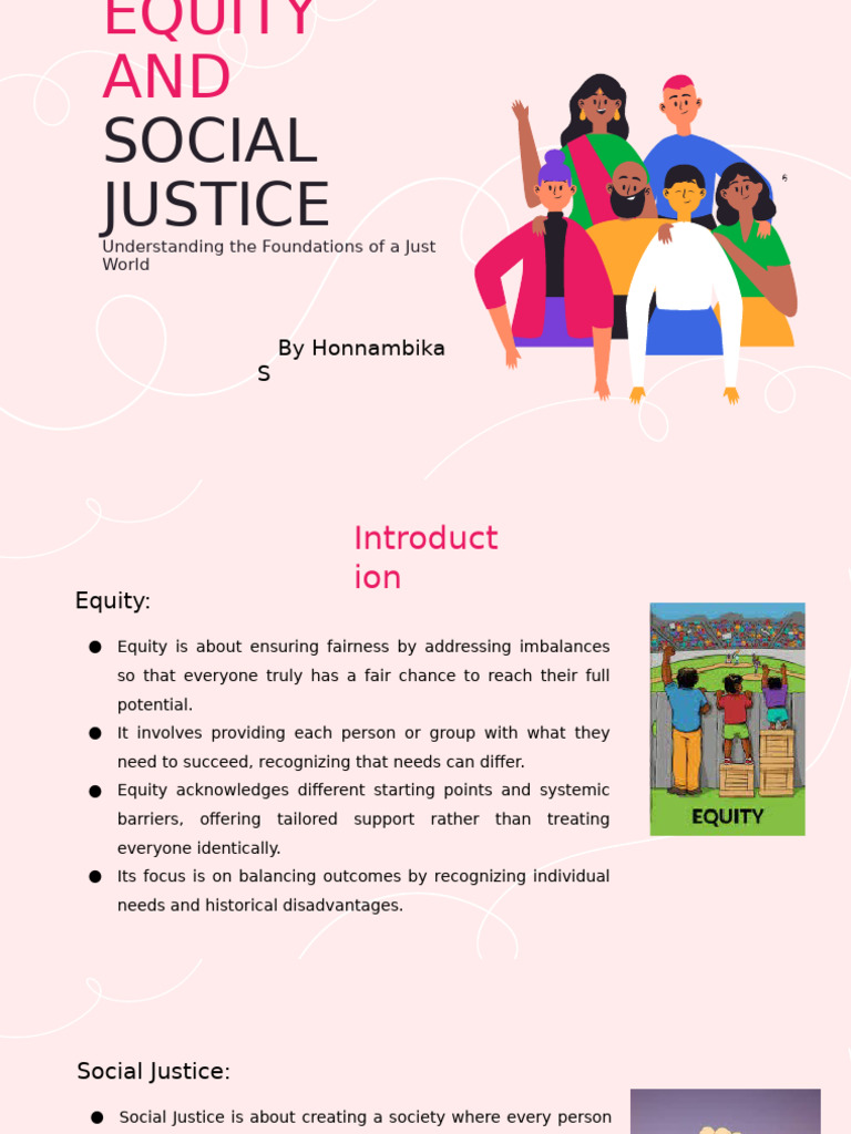 Equity and Social Justice Explained | PDF | Equity (Economics) | Justice