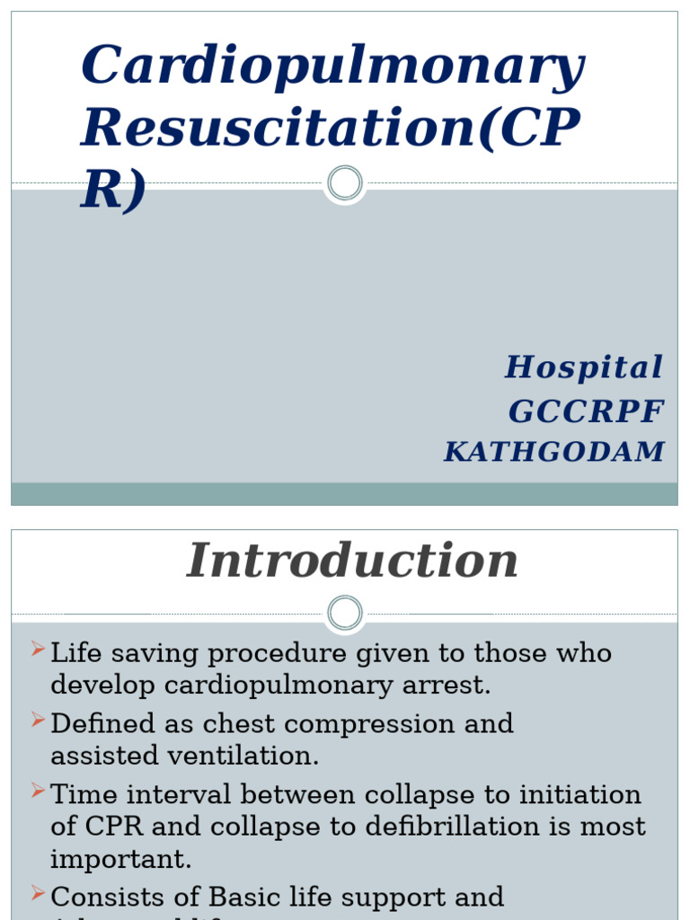 CPR Guidelines and Procedures Explained | PDF | Cardiopulmonary ...
