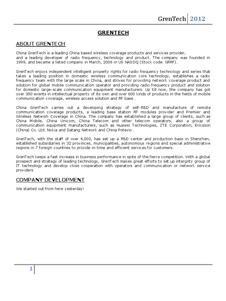 Gren Tech | PDF | Telecommunication | Wireless Lan