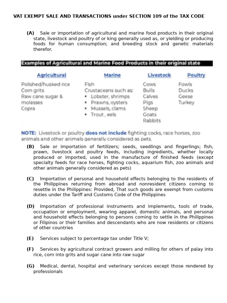 VAT Exempt Transactions in the Philippines | PDF | Value Added Tax | Taxes