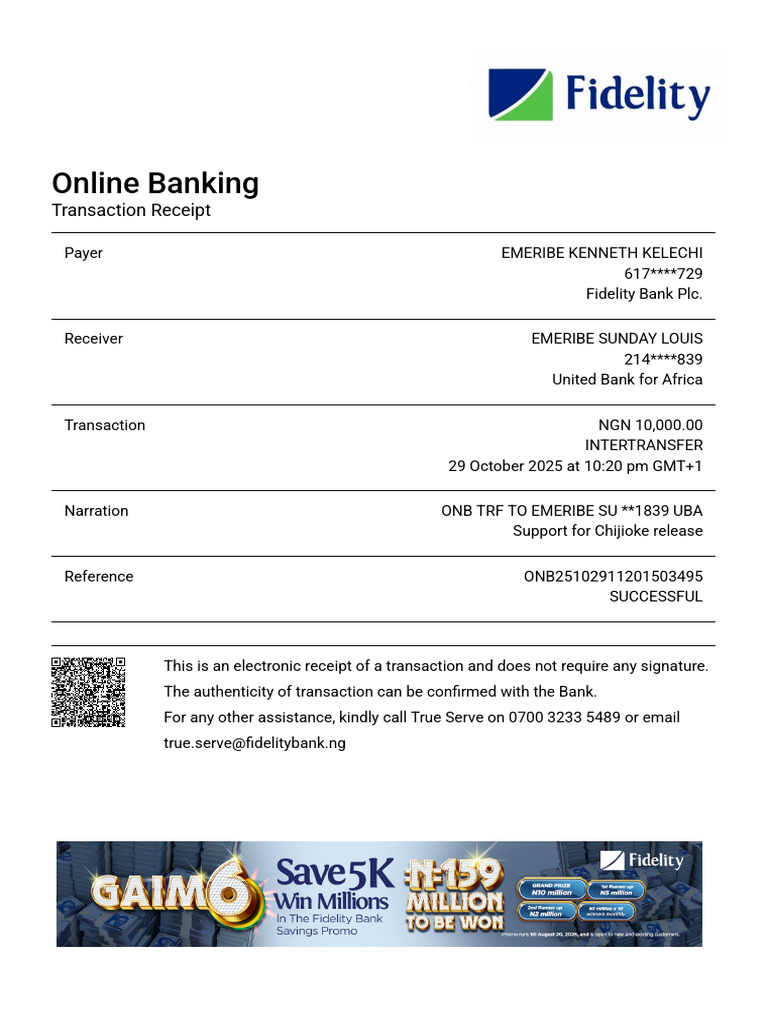 Transaction Receipt 1 | PDF