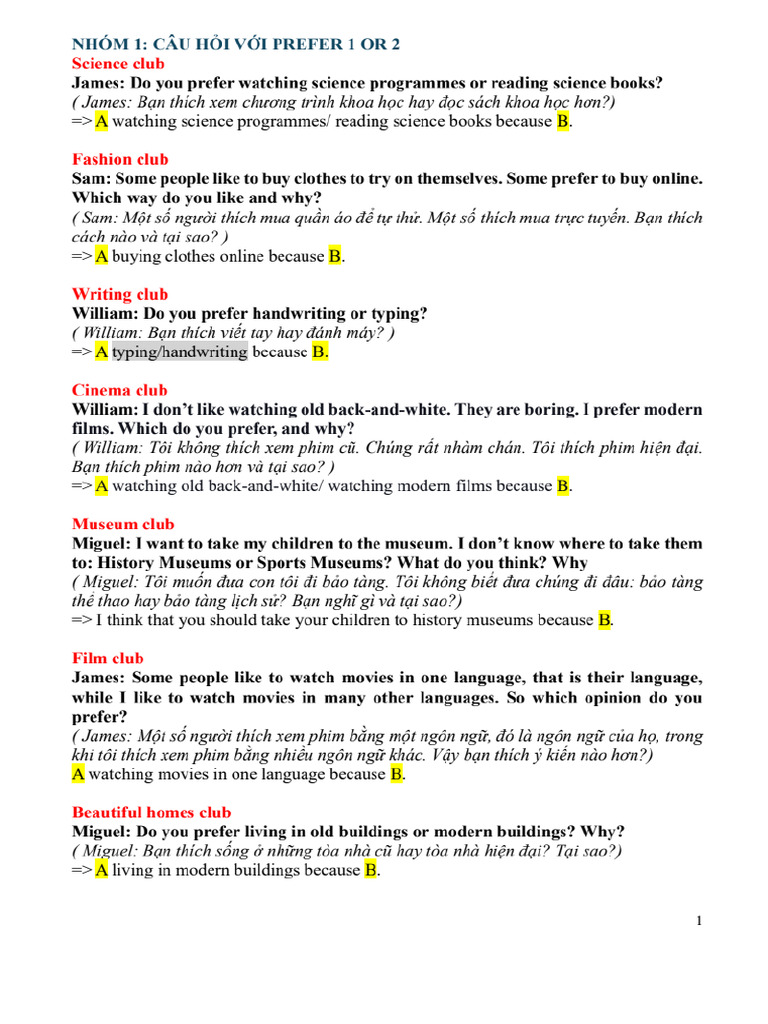 Writing Part 3 | PDF