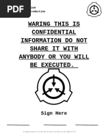 SCP Object Class Overview | PDF