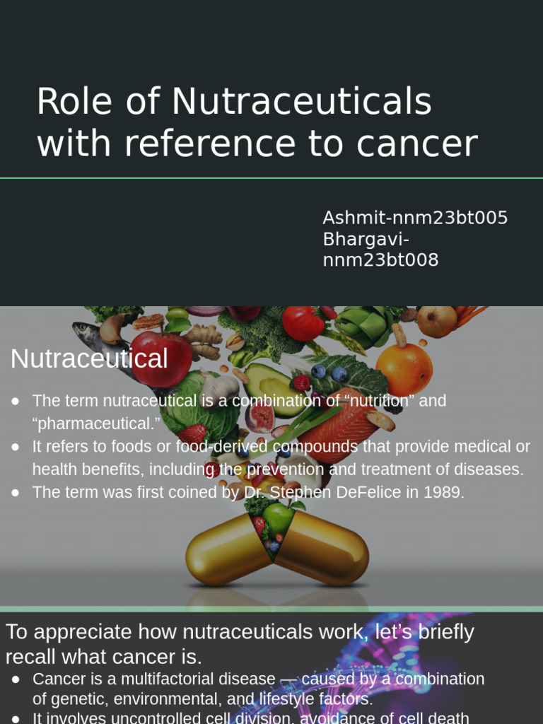 Nutraceuticals and Cancer: Benefits Explained | PDF