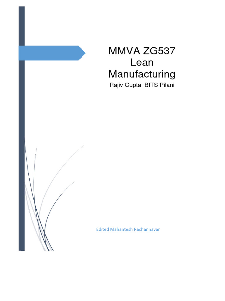 Lean Manufacturing 1 8 Module | PDF | Lean Manufacturing | Inventory