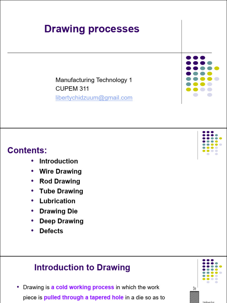 Lecture 6 Drawing No Vid | PDF | Wire | Materials Science