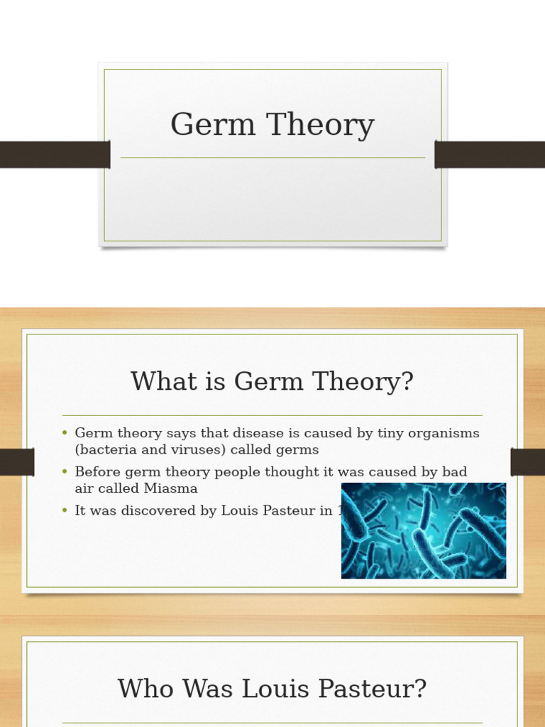 Germ Theory - How Diseases Spread and How We Discovered Thisq | PDF