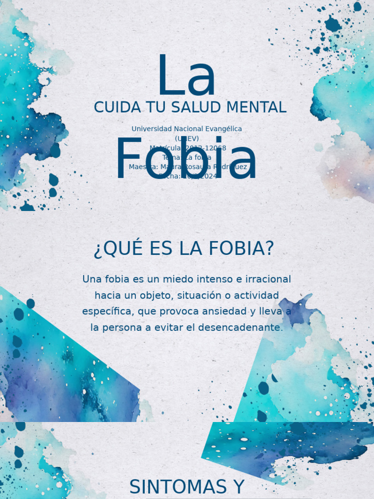 La Fobia | PDF