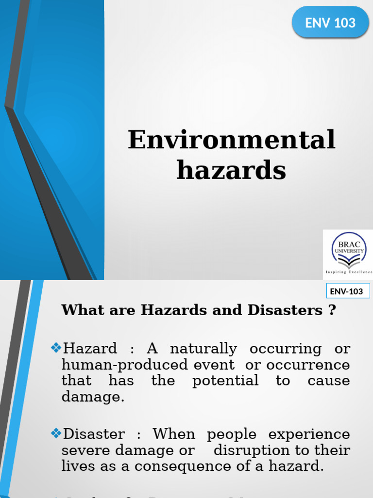 Understanding Environmental Hazards | PDF | Natural Disasters | Earthquakes