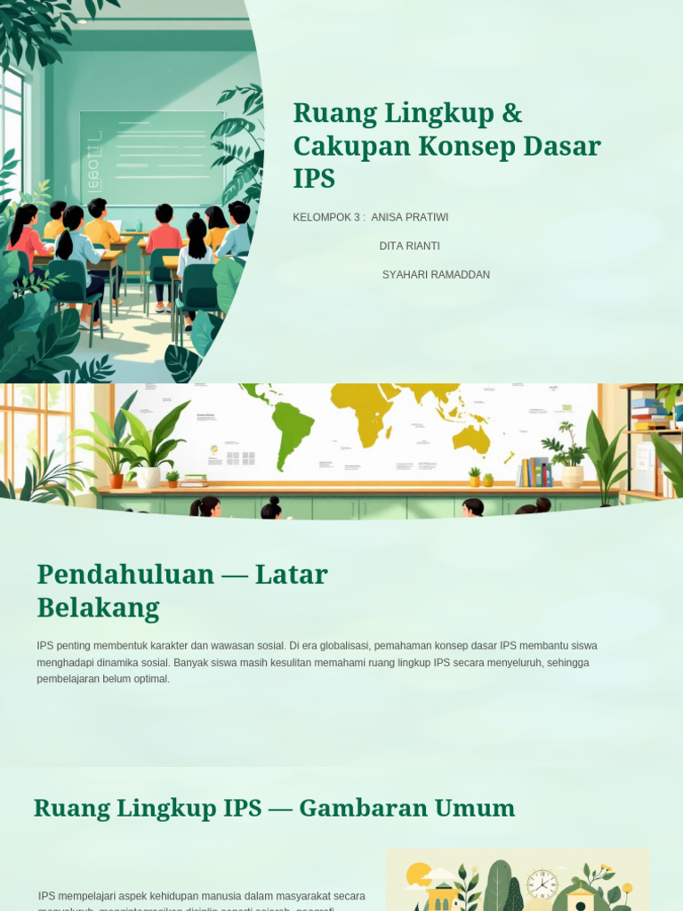 Ruang Lingkup dan Cakupan IPS | PDF