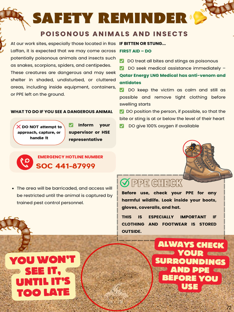 Poisonous Animals and Insects (2) - 1 | PDF
