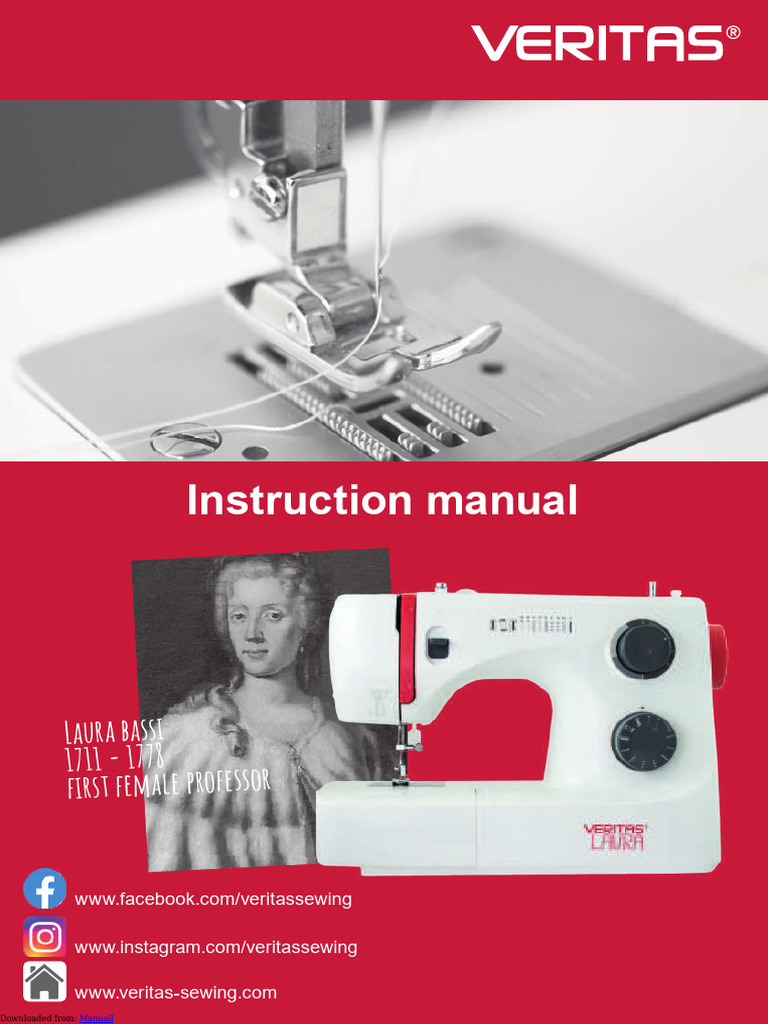 Veritas Sewing Machine User Manual | PDF | Sewing Machine | Sewing