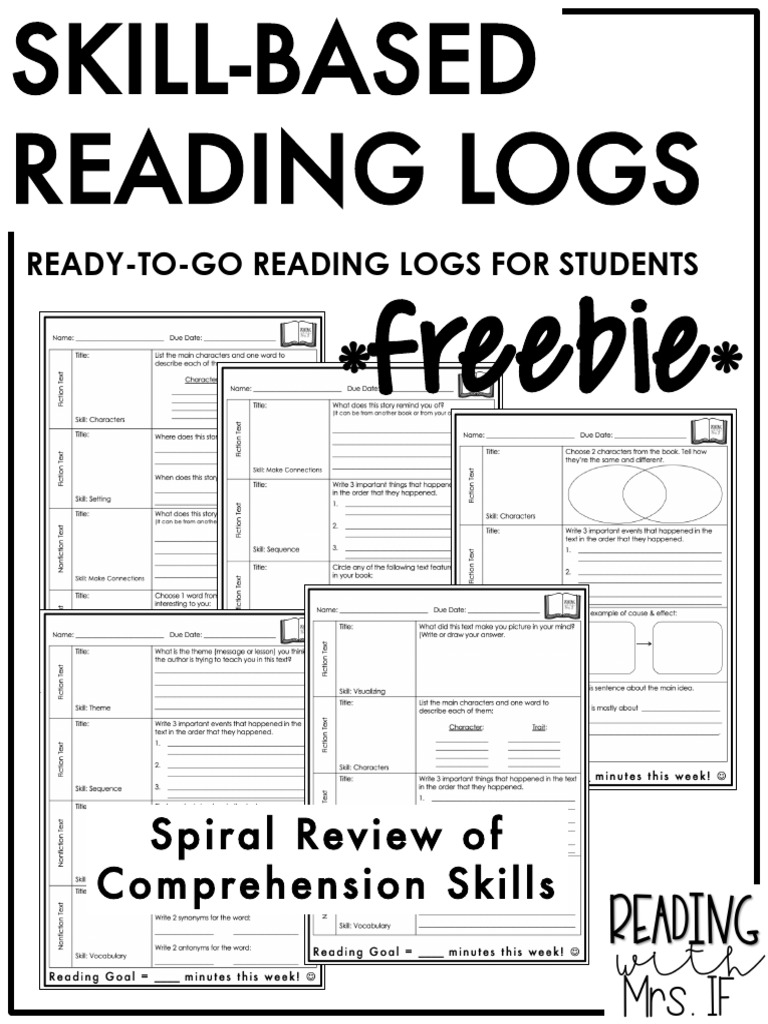 Free Skill-Based Reading Logs | PDF | Reading Comprehension | Learning