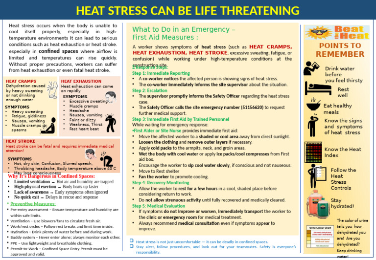 Heat Stress Can Be Life Threatening First Aid Measures | PDF ...