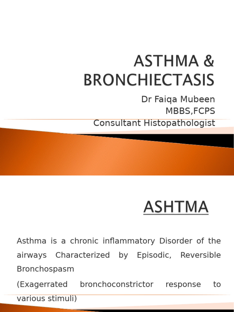 Ashtma and Bronchiectasis | PDF | Asthma | Respiratory Diseases