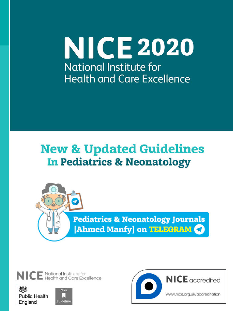 NICE Pediatrics & Neonatology Guidelines 2020 | PDF | Vitamin D | Vitamin