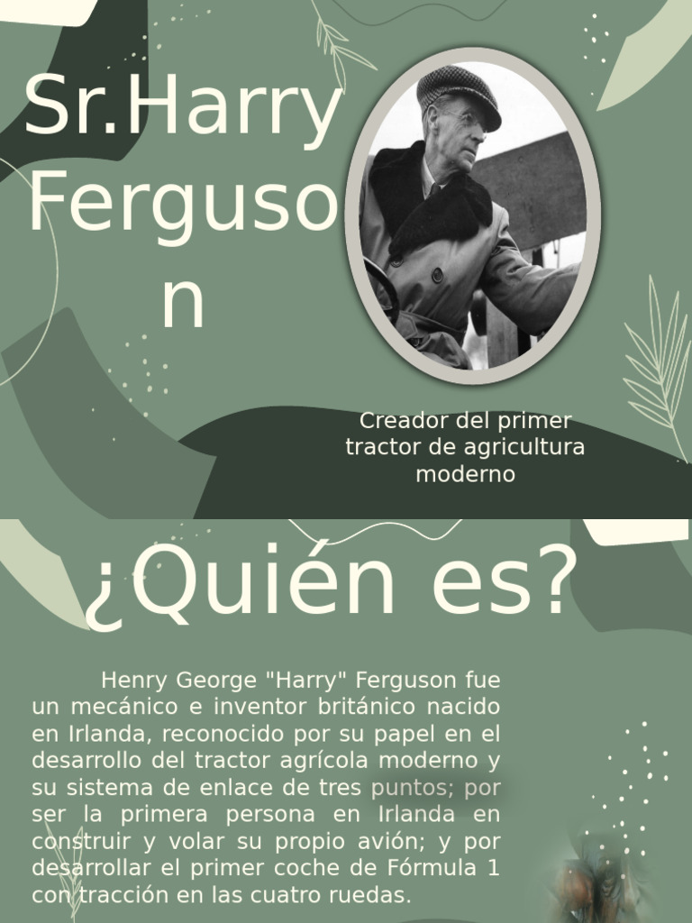 Harry Ferguson: Pionero del Tractor Moderno | PDF