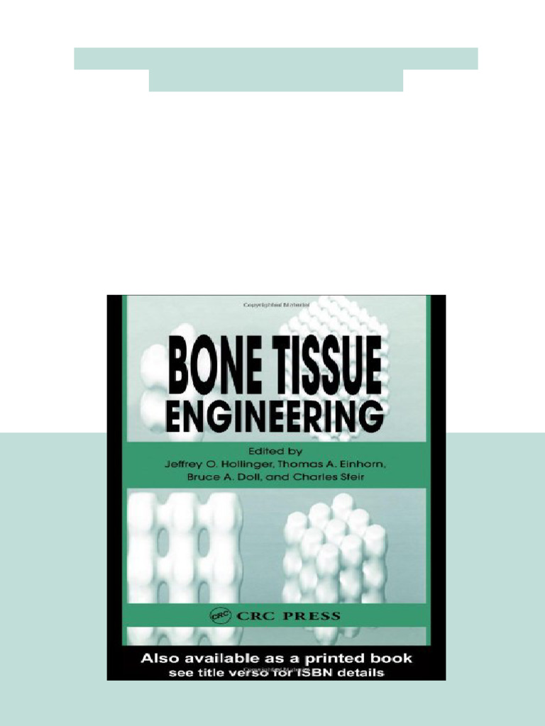 Bone Tissue Engineering 1st Edition Jeffrey O. Hollinger Kindle & PDF Formats | PDF | Osteoblast ...
