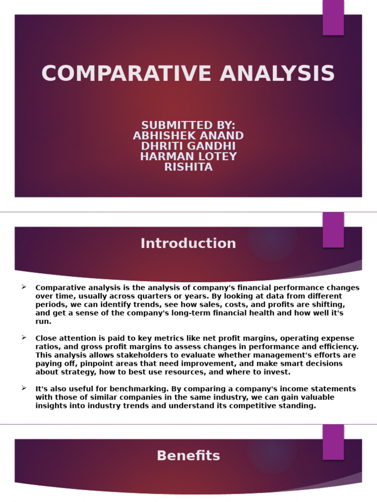 Comparative Analysis | PDF | Equity (Finance) | Balance Sheet