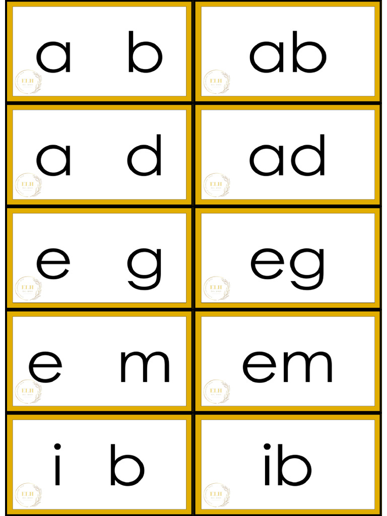 VC-CVC Flashcard Soft | PDF