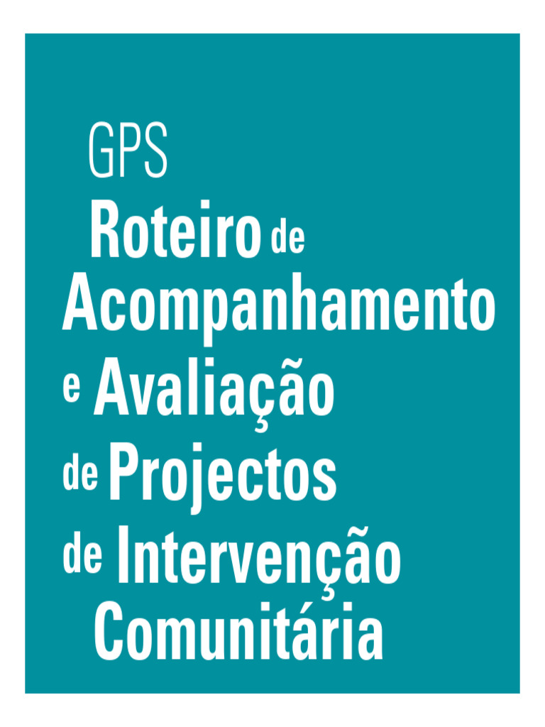 Manual Avalia%C3%A7%C3%A3o GPS | PDF | Aprendizado | Conhecimento