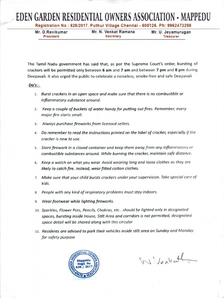Diwali Guidelines1 | PDF