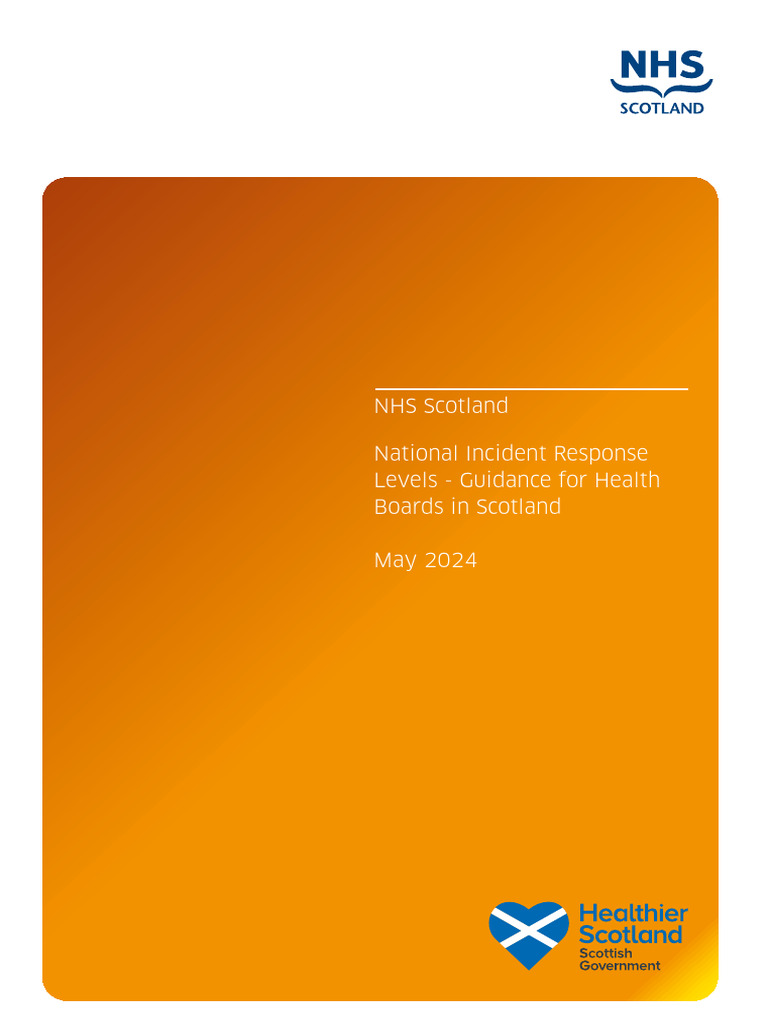 Nhs National Incident Response Levels Guidance Health Boards ...