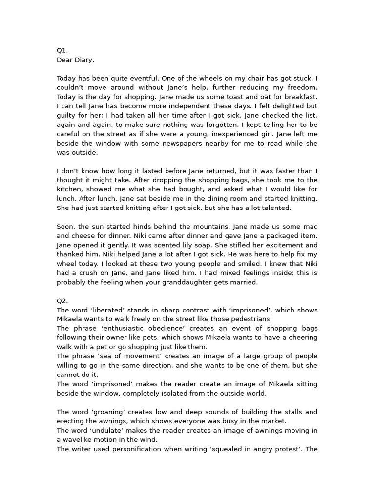 Dear Diary | PDF