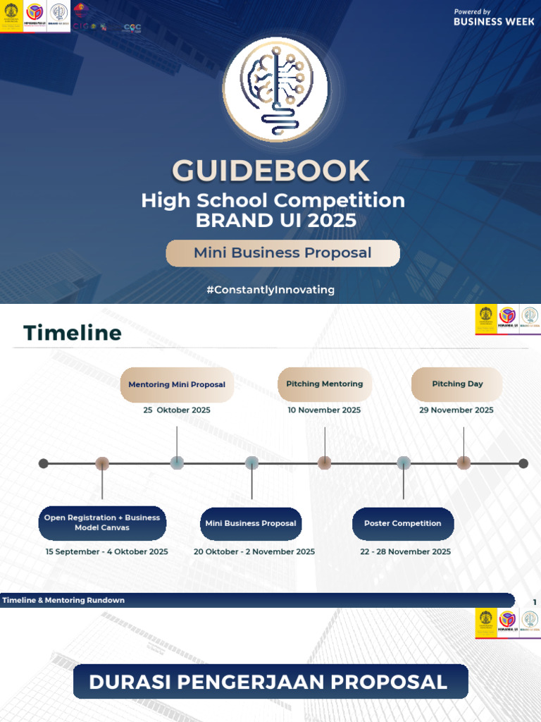 Panduan Proposal Bisnis HSC BRAND UI 2025 | PDF