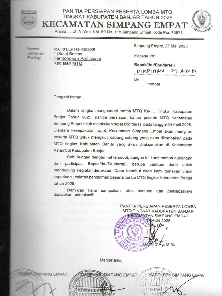 Proposal MTQ | PDF