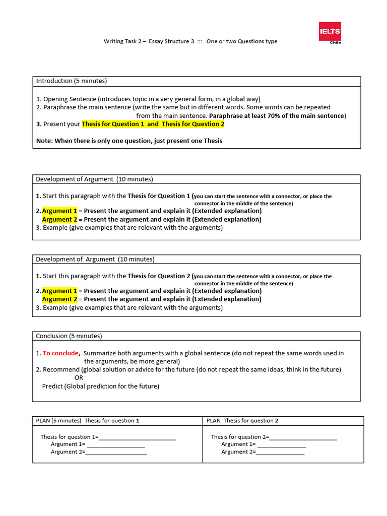 OneorTwoQuestiontype (Task2) | PDF | Argument | Thesis