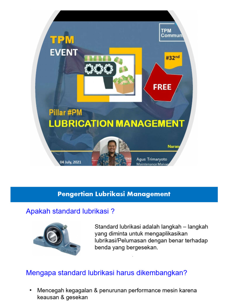 Panduan Standar Lubrikasi Mesin | PDF