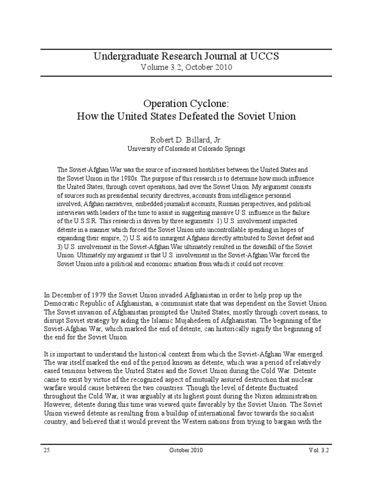 U.S. Covert Ops in Soviet-Afghan War | PDF | Soviet–Afghan War ...