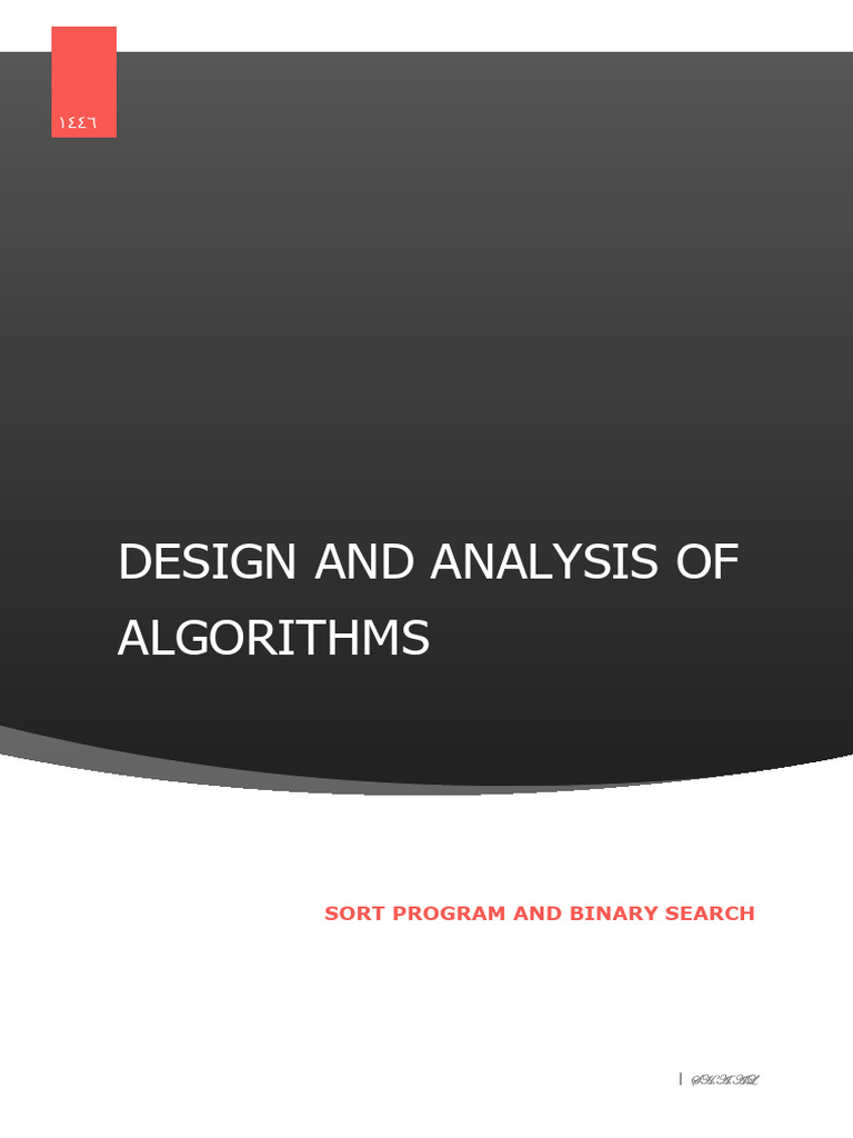 Design and Analysis of Algorithms | PDF | Software Engineering ...