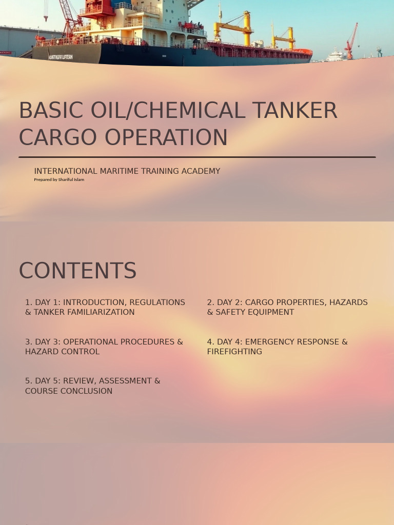 Oil/Chemical Tanker Cargo Operations | PDF | Oil Tanker