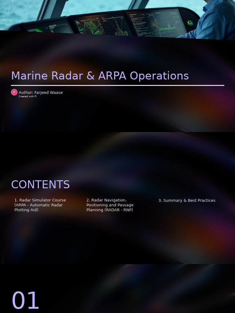 Marine Radar & ARPA Training Guide | PDF | Radar | Navigation