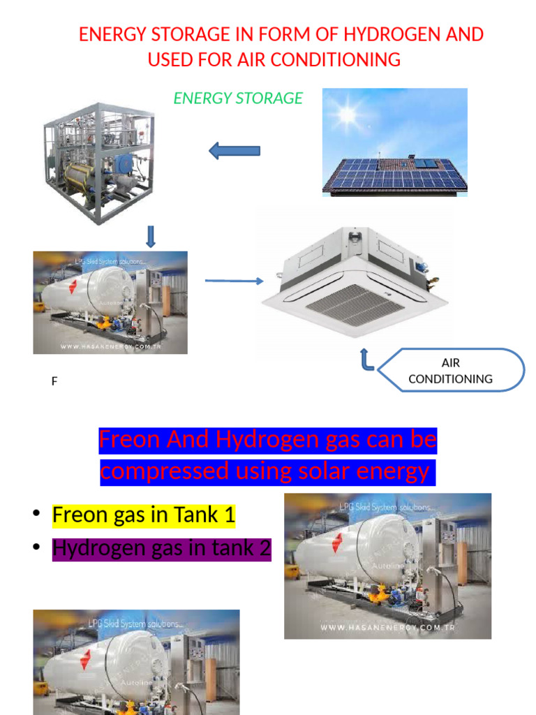 Hydrogen Energy Storage for Cooling Systems | PDF