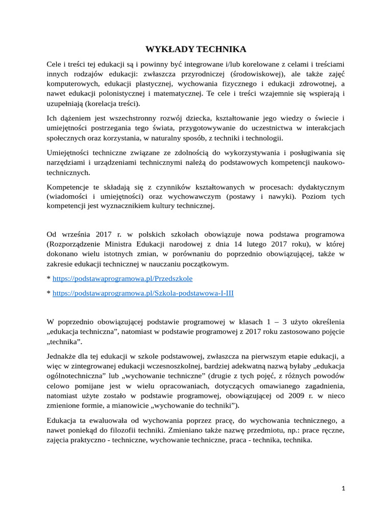 Technika Wyk ŁAdy | PDF