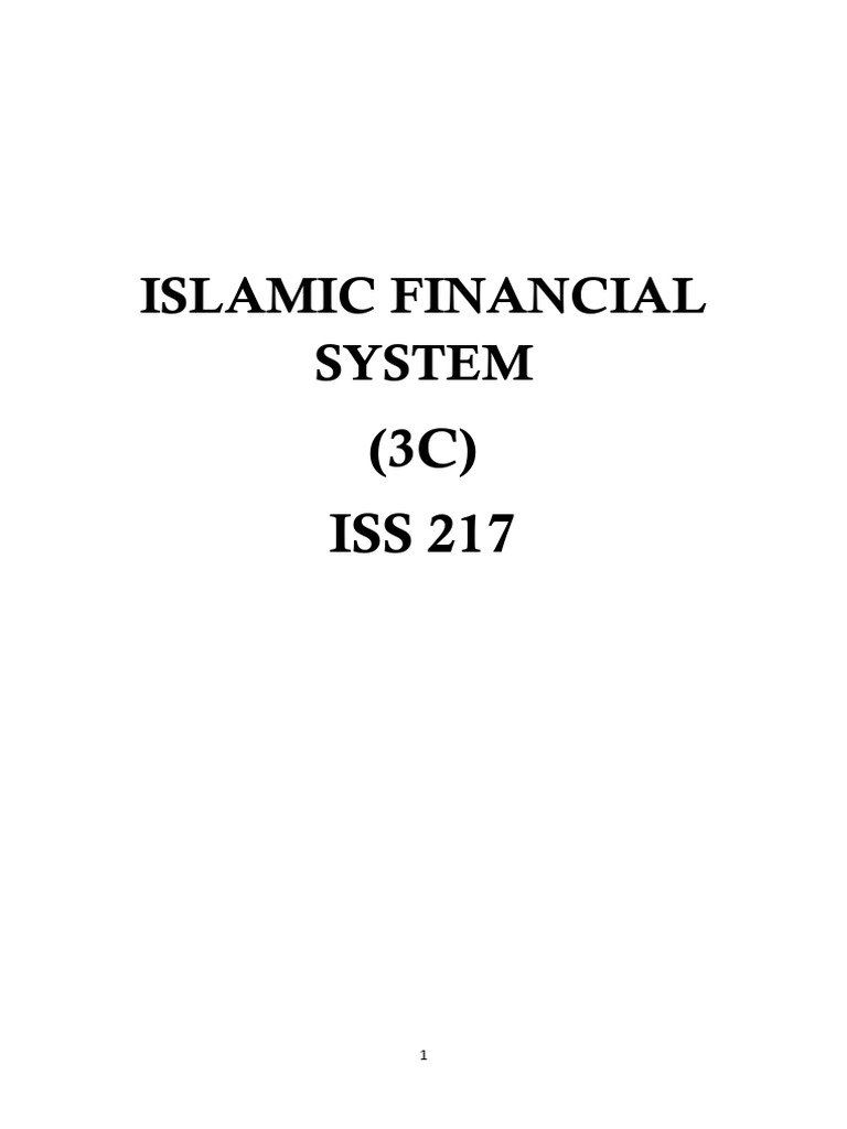 Overview of Islamic Finance Principles | PDF | Money | Islamic Banking ...