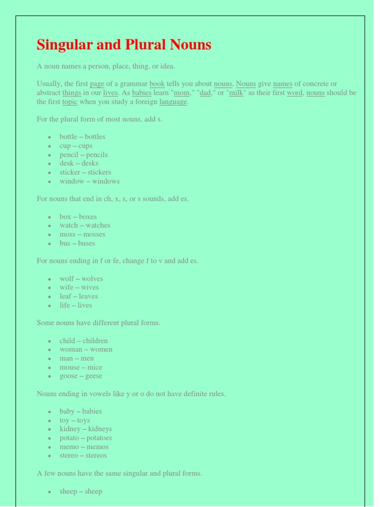 Grammer | PDF | Grammatical Number | Noun