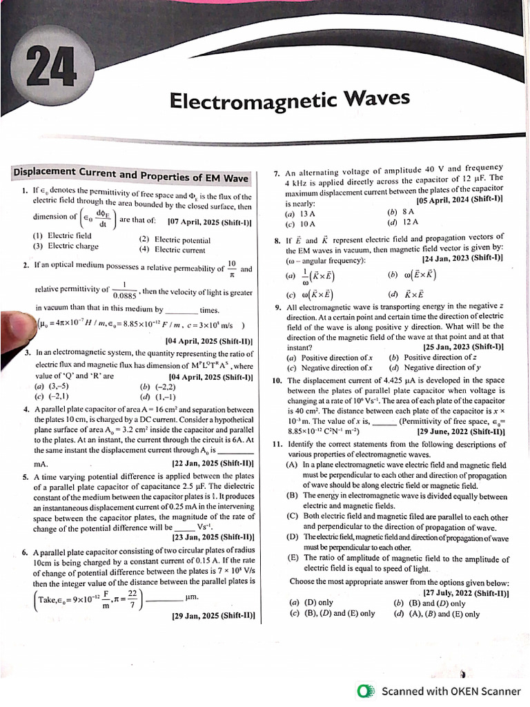 24) Electromagnetic Waves | PDF