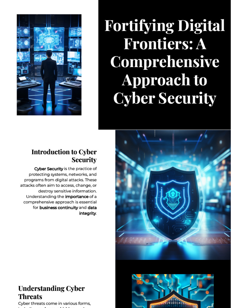 Slidesgo Fortifying Digital Frontiers A Comprehensive Approach To Cyber ...