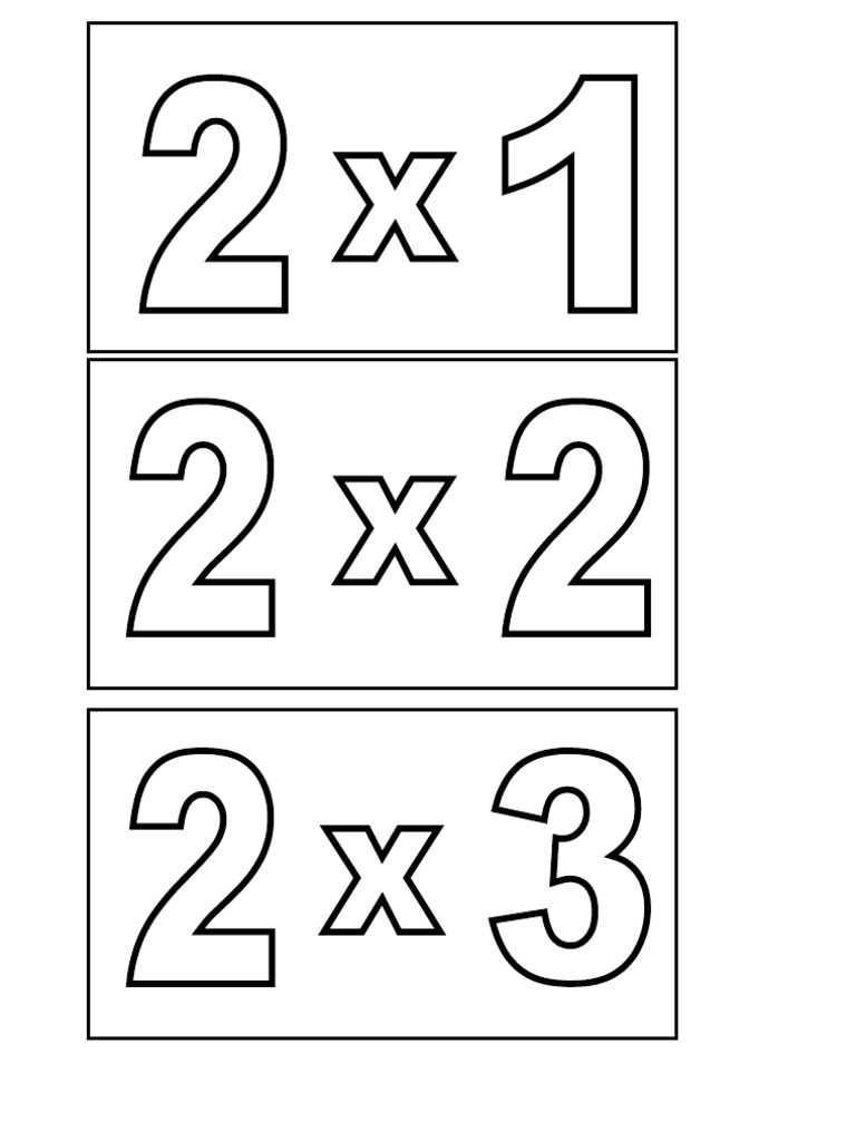 Tarjetas de Multiplicaciones Interactivas | PDF