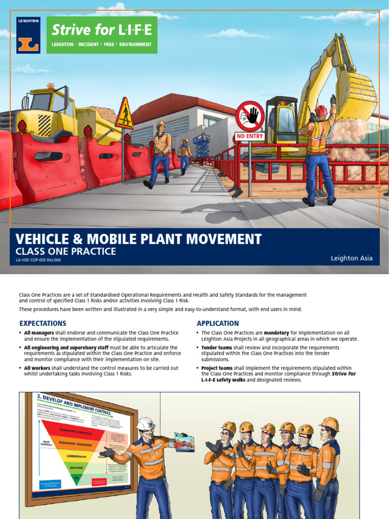 Vehicle & Mobile Plant Safety Practices | PDF | Traffic | Risk