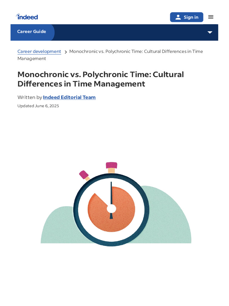 Monochronic vs. Polychronic Time - Cultural Differences in Time Management | PDF | Social ...