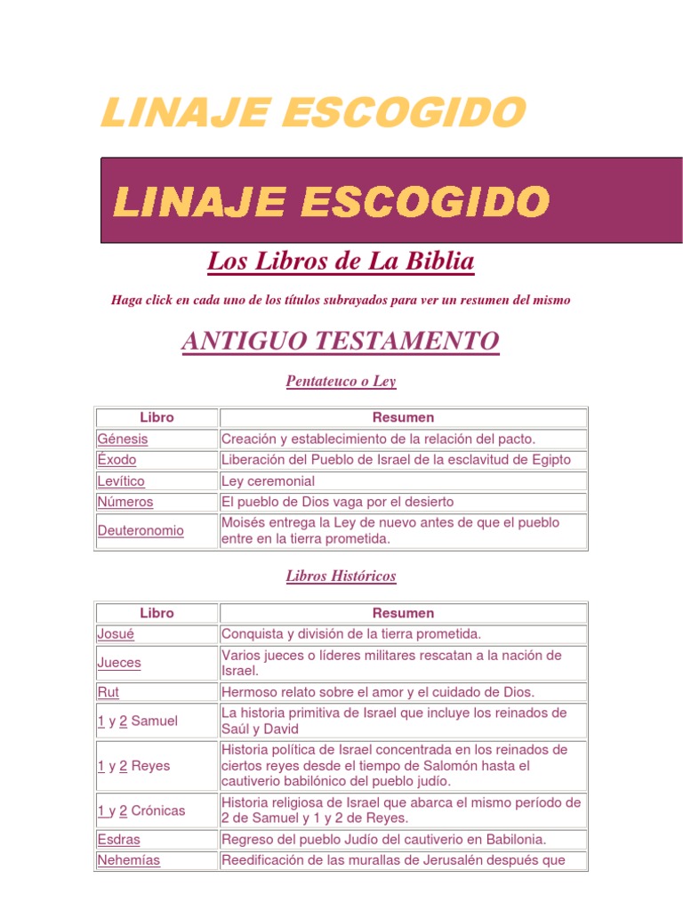 Linaje Escogido en la Biblia | PDF | Pablo el apóstol | Viejo Testamento